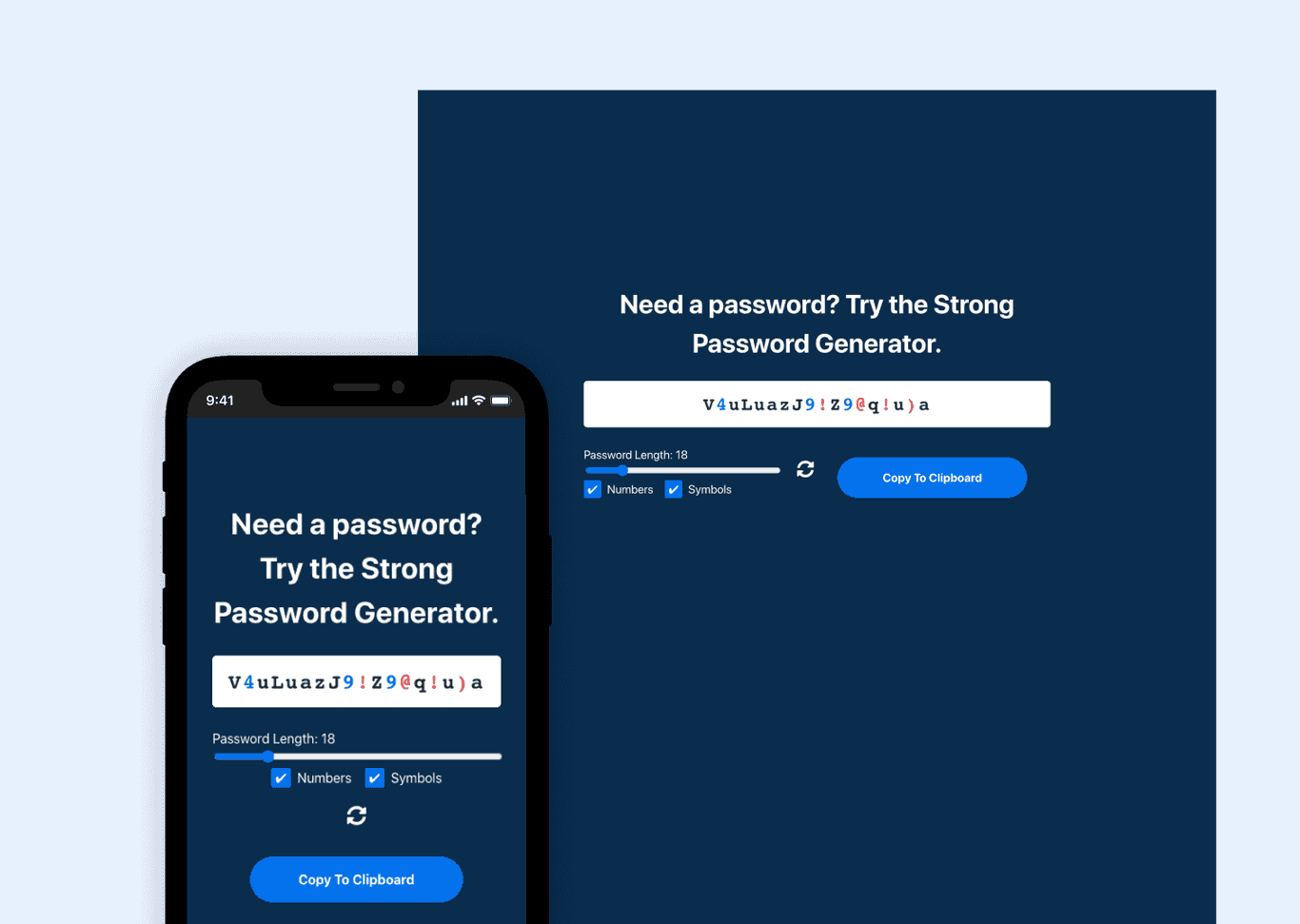 Strong Password Generator · Peter Curcio